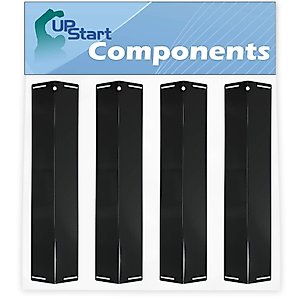 4-Pack BBQ Grill Heat Shield Plate Tent Replacement Parts for Bbq Grillware GGP-2601 - Compatible Barbeque Porcelain Steel Flame Tamer, Flavorizer Bar, Vaporizer Bar, Burner Cover 16 1/2"