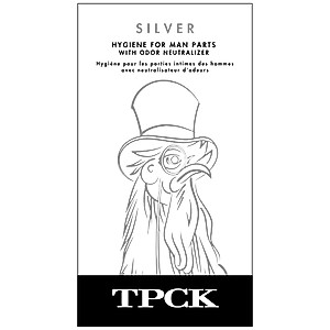 TPCK ToppCock Silver Leave-On Hygiene Gel for Man Parts, 90ml Odor Neutralizer, Male Care Moisturizing Body Hygiene