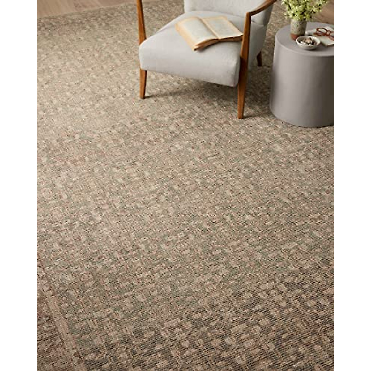 Loloi Angela Rose Aubrey Collection AUB-04 Sage/Bark 5'-0" x 7'-0", .19" Pile Height, Area Rug