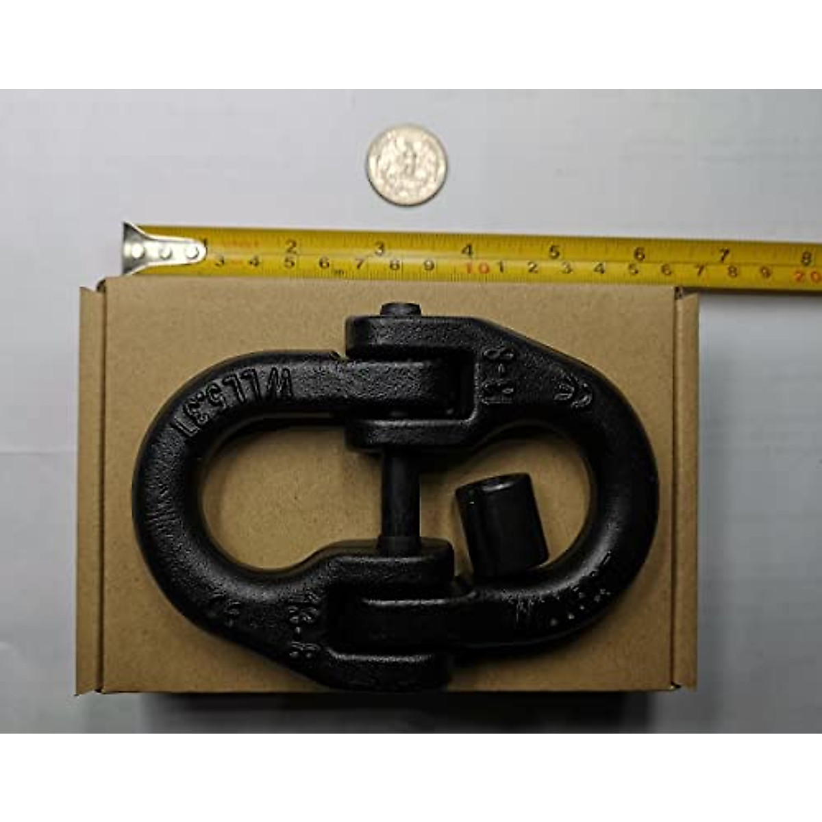 DLLRV Trailet Safety Chain Connector Link 1/2 inch, Tow Hitch HammerLock, 12000 Lbs Loading, Coupling Link. (Two Pack)