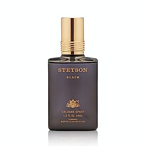 Stetson Black by Scent Beauty - Cologne for Men - Woody, Dark and Spicy Scent with Fragrance Notes of Sandalwood, Spices, and Suede - 1.5 Fl Oz