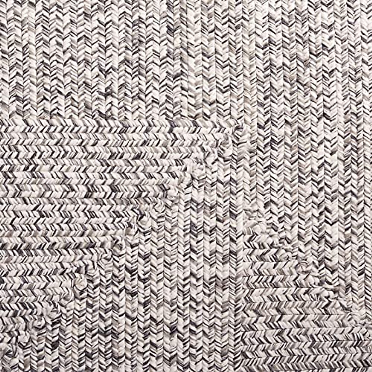 Safavieh Braided Collection Area Rug - 9' x 12', Grey & Ivory, Handmade Farmhouse, Ideal for High Traffic Areas in Living Room, Bedroom (BRA201F)