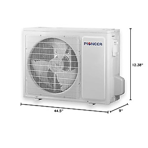 Pioneer® Hyperformance™ 18,000 BTU 20.5 SEER2 Ductless Mini Split Inverter++ Wi-Fi Enabled Air Conditioner Hyper Heat Pump Full Set