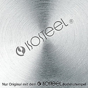 Isosteel 0.6 Litre 18/ 8 Stainless Steel Tableline Double-Walled Straight Shape Vacuum Pot with Flap Lid, Silver