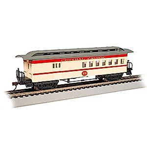 Bachmann Trains - 1860-1880 Passenger Cars - Combine - Central Pacific - HO Scale