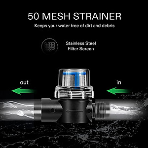 VIVOSUN Water Pressure Pump, 110V 5.5GPM 70 PSI Diaphragm Water Pump Include 1/2" and 3/4" Garden Hose Adapters, Power Plug for Bathrooms, Kitchens, RVs, and Yachts