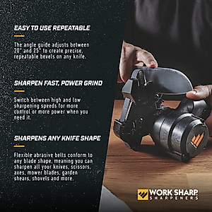 Work Sharp Knife & Tool Sharpener Mk.2 + Replacement Belt Kit