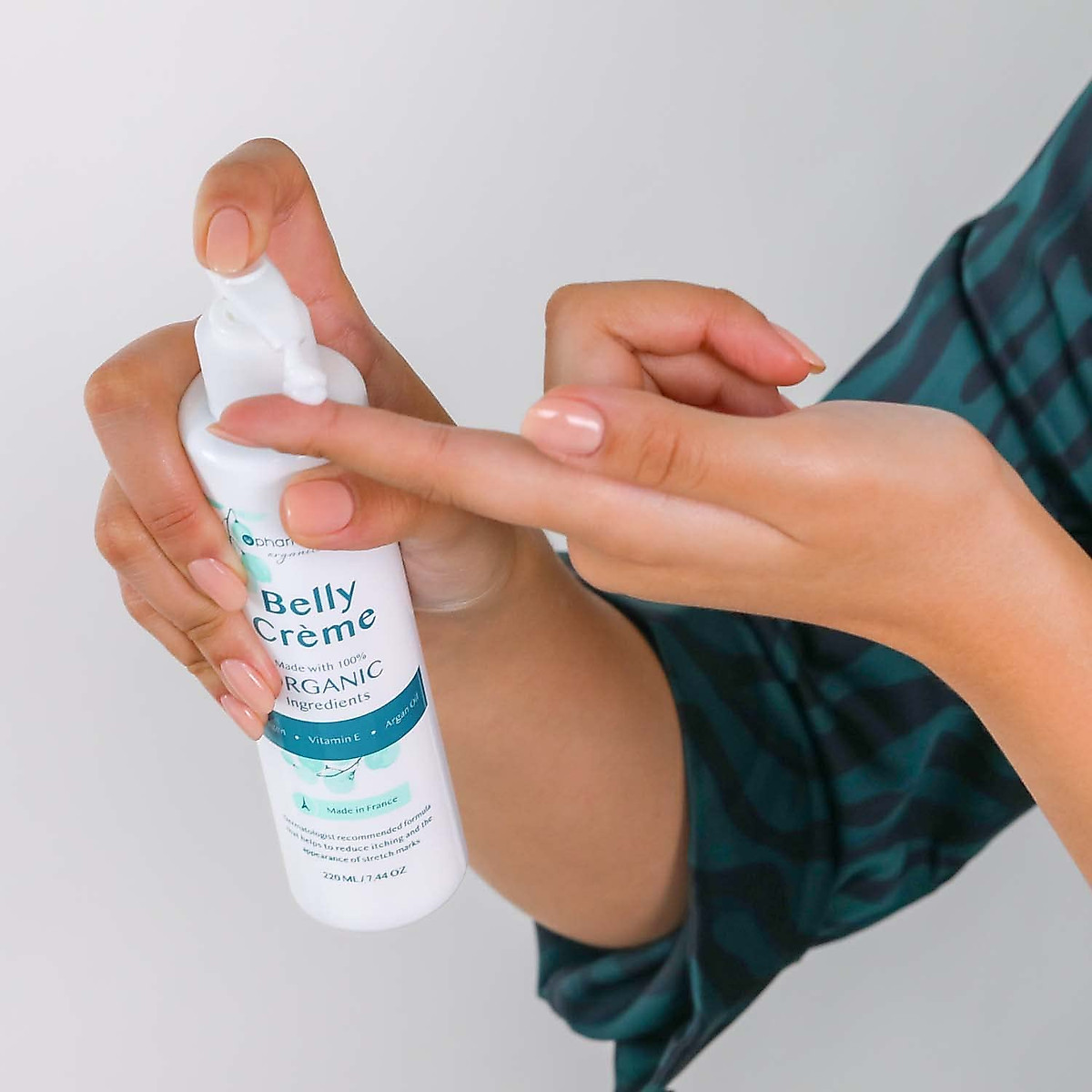 Pharmedoc Maternity Stretch Mark Cream, Pregnancy Must Haves, Belly Butter, Pregnancy Safe, Tummy Butter Stretch Marks Remover, Body Oil Body Butter Scar Cream, Mom To Be Gift, 100% Organic (7.44oz)