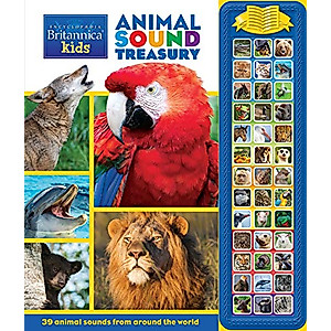 Encyclopaedia Britannica Kids - Animal Sound Storybook Treasury 39-Button Sound Book - PI Kids