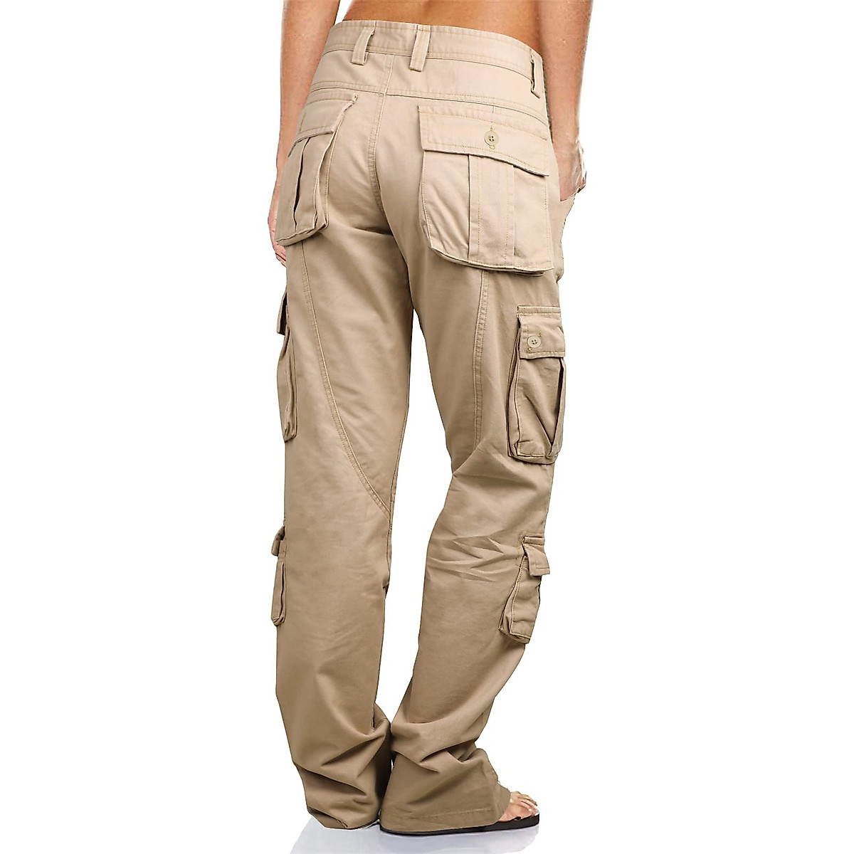 SEAFORM Womens Cotton Cargo Pants Military Combat Hiking Cargo Pants Outdoor Sports Camping Workwear Pants with Multi-Pockets