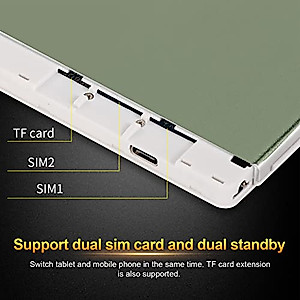 8 Inch Tablet, 4G RAM 64G ROM, 1920x1080 IPS Screen, Octa Core CPU Processor, Dual Speakers, Dual Card Slot Calling Tablet