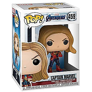 Marvel: Avengers Endgame - Captain Marvel Funko Pop! Vinyl Figure (Includes Compatible Pop Box Protector Case)