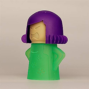 iflymars Angry Mama Microwave Oven Cleaner, Fast Action Steam Kitchen Gadget,Just Add Vinegar and Water (Green)
