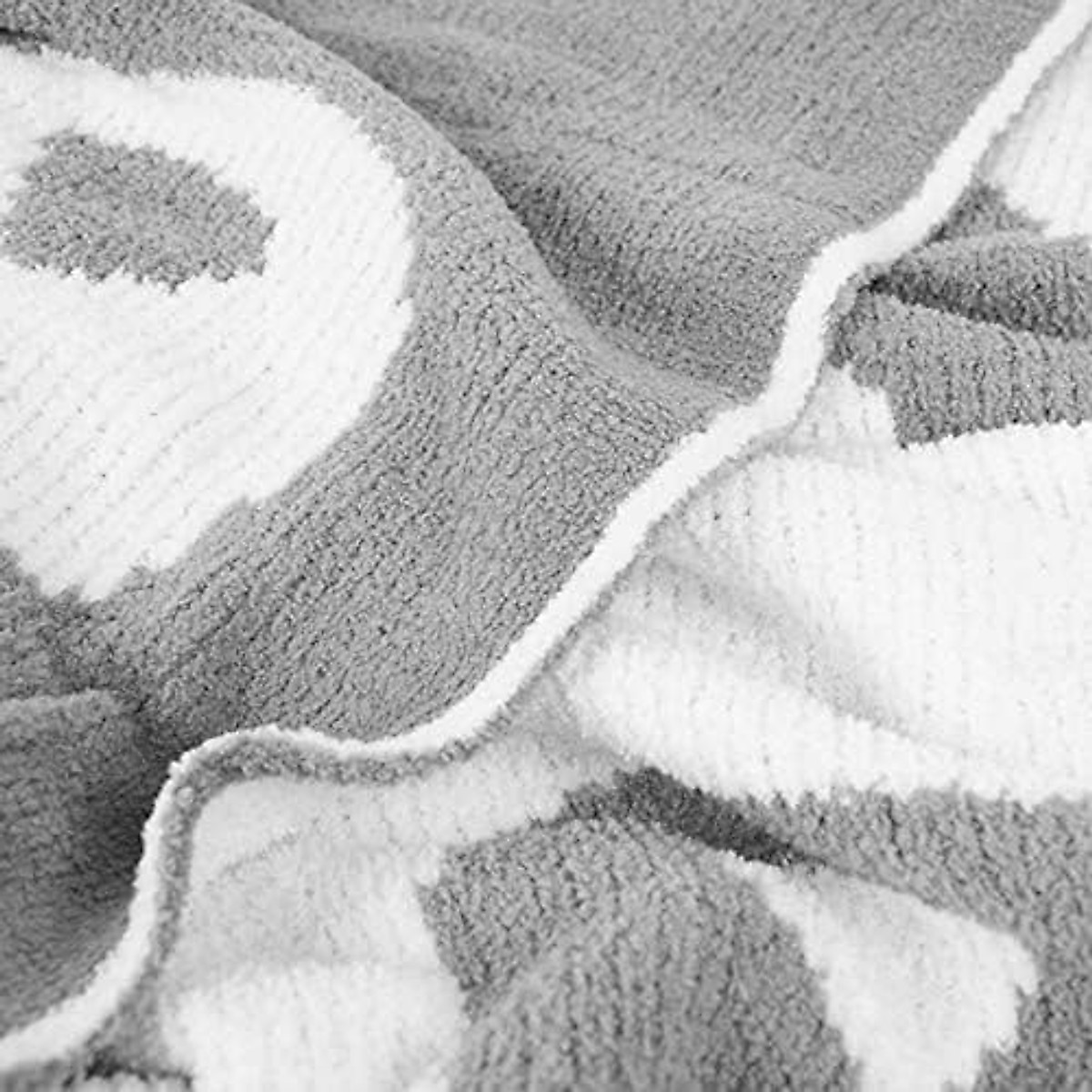 Tadpoles Ultra Soft Reversible Chenille Baby Blanket - Elephant Grey | 30" x 40" | Made of 100% Microfiber Polyester | Soft, Gentle & Hypoallergenic | Ideal as a Swaddle, Receiving Blanket & More