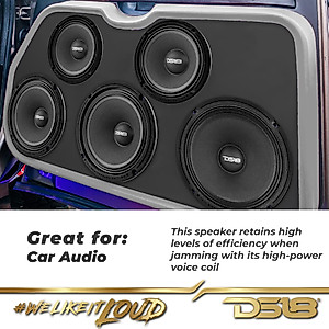DS18 PRO-68XA 6.5” Special Edition 10th Anniversary Mid-Bass Loudspeaker 500 Watts Max 8-Ohms - Door Speakers for Car or Truck Stereo Sound System - 1 Speaker