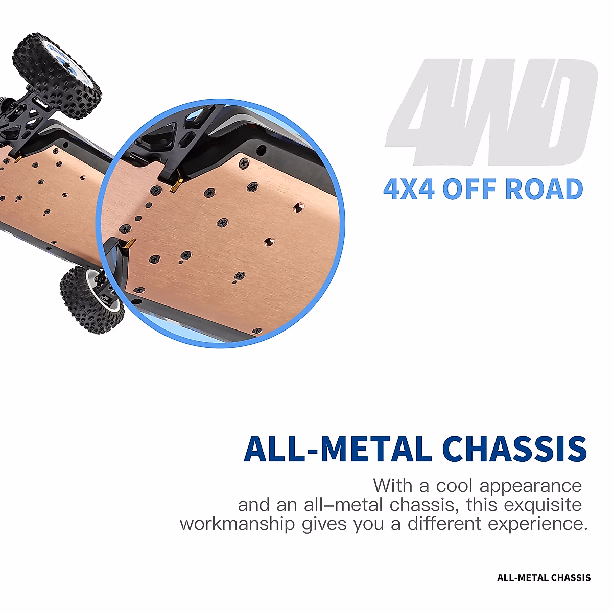 GoolRC WLtoys 124017 RC Car, 1:12 Scale 2.4GHz Remote Control Car, 4WD 75km/h High Speed Racing Car, Off-Road Buggy Drift Car RTR with Brushless Motor and Metal Chassis for Kids Adults