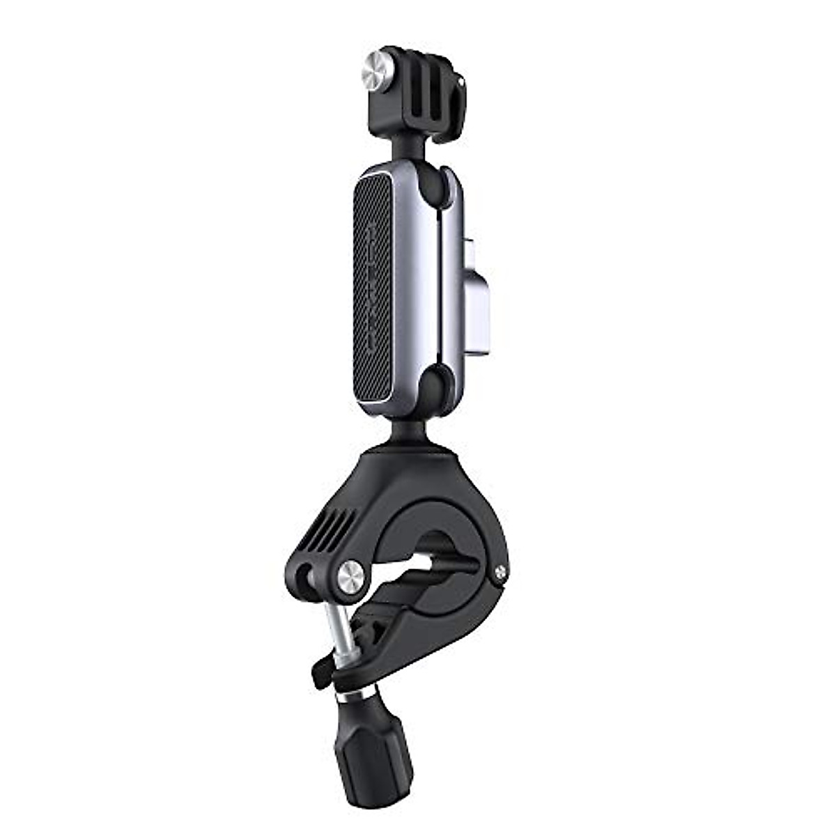 Bike Motorcycle Handlebar Mount with 1/4"-20 Thread Adapter, 0.87 to 1.38 inches or 0.27-0.63 inches, for Gopro 11/10/9/8/7/6/5/4, DJI OSMO Action 3, 2, Pocket 2, Insta360 ONE RS, R, ONE X3, X2