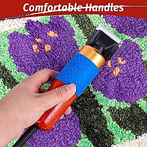 Pllieay Carpet Trimmer Tufting Rug Trimmer, Low Noise Rug Carver, Electric Speed Adjustable Rug Tufting Carver Clippers, with Speed Adjustable Blade for Handmade Rug Clean and Tufted Carpet Rug, 200W