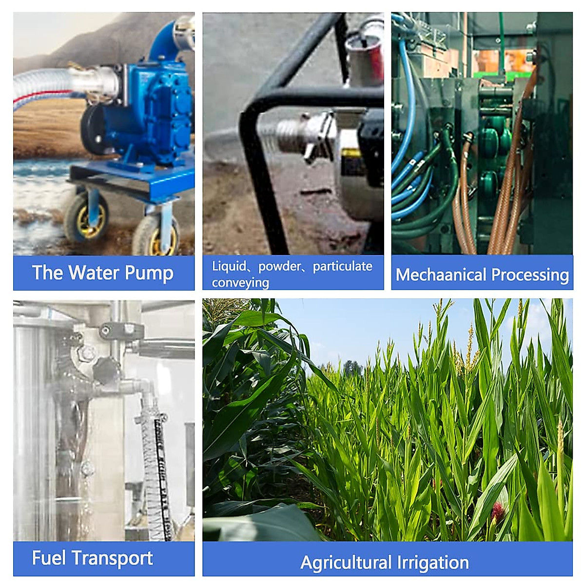 QuQuyi 3/4" ID x 1" OD, 1FT length Steel Wire Hose PVC Vacuum Tubing (with 2 Stainless Clamps), Drain Hose Vinyl Suction Tubing Flexible Tube Vinyl Hose Line