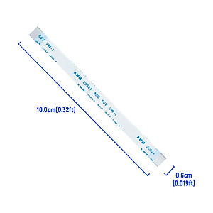 Mcbazel 2-Pack 12 Pin Power Button Flex Ribbon Cable Charging Board Flex Cable Replacement for PS4 Controller