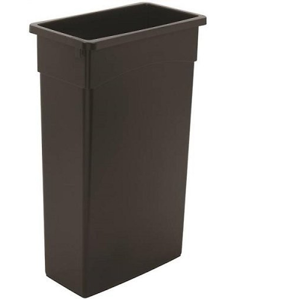 Continental Commercial 8322BK Rectangle Refuse Trash Receptacle Without Handles, 23 gal 30 in L