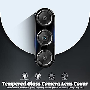 (3 Pack) Orzero Compatible for Samsung Galaxy A14 5G Camera Lens Protector, Tempered Glass 9 Hardness HD Anti-Scratch Bubble-Free (Lifetime Replacement)