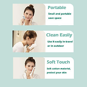 50 Pcs Compressed Towel Tablets Portable Disposable Coin Tissues, Soft Compressed Wash Wipe, Face Care Cloth, Perfect for Traveling Camping Cosmetic Use