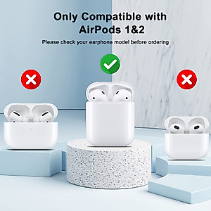 AIIEKZ Compatible with AirPods Case Cover, Soft Silicone Case with Gold Heart Pattern for AirPods 2&1 Generation Case with Cute Butterfly Keychain for Girls Women (Rose Gold)