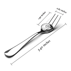 Snamonkia Small Appetizer Forks and Demitasse Spoons Stainless Steel Set of 12, 5.4 Inches, Salad Dessert Coffee Cocktail Espresso Flatware