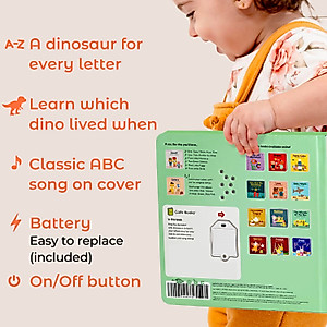Cali's Books Dinosaur Book | ABC Learning for Toddlers | Sound Books for Toddlers 1-3 and 2-4 | ABC Song | Musical Books for Toddlers 1-3 (Dinosaur Alphabet)