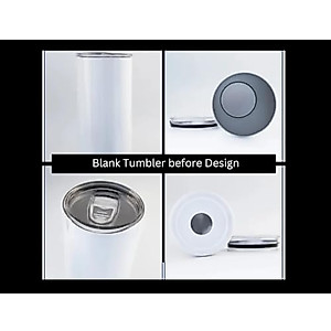 I'm A Trump Girl American Flag Skinny Tumbler, 20oz Stainless Steel Vacuum Sealed Tumbler with Reusable Straw, Patriotic Birthday Gifts for Women, Republican Tumbler Cups