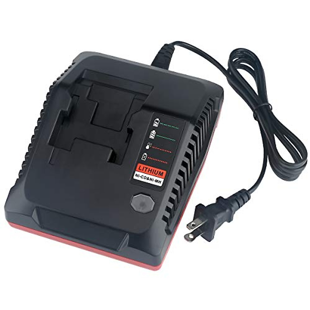 Lasica 18V 3.0A Fast Battery Charger PCXMVC Replacement for Porter-Cable 18-Volt PC18B NiCd, NiMh & Lithium Cordless Tool Battery Packs PC18BL PC18BLEX Compatible with Porter Cable 18V Charger PCMVC