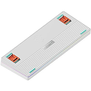 nuphy Halo65 Mechanical Gaming Keyboard with PBT Keycaps, 65% RGB Hot-swap Wireless Keyboard, Supports Bluetooth、2.4G and Wired Connection，Compatible with Mac and Windows-White(Baby Kangraoo Switch)