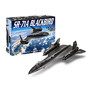 Revell Level 5 Model Kit Lockheed SR-71A Blackbird Stealth Aircraft The World's Fastest Stealth Jet 1/48 Scale Model