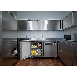 KoolMore FWT-2D-12C Commercial, Freezer Double Door, Stainless Steel
