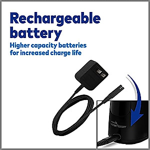 Waterpik Cordless Pearl Water Flosser Rechargeable Portable Water Flosser for Teeth, Gums, Braces Care and Travel with 4 Flossing Tips, ADA Accepted, WF-13 Black