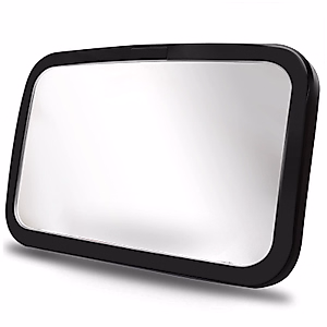 Upgrade Baby Car Mirror Larger and Clearer Rear View for Car Back Seat to See Baby 100% Shatterproof