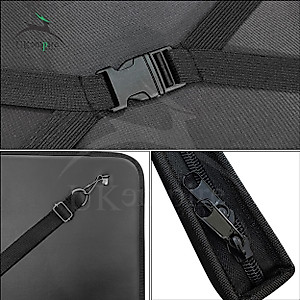 Premium Art Portfolio Leather Bag 18 x 24 (inches) with Lock and Key, Executive Briefcase Style Carrying Case with Handle & Shoulder Strap, Artwork Storage for Posters, Canvas, Drawing Supplies