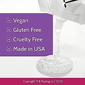 TKB Lip Gloss Base | Clear Versagel Base for DIY Lip Gloss, Made in USA 11 oz (2 of 5.5 oz bags) Mineral-Oil-Free