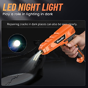 Plastic Welding Kit, Seesii 50W Mini Plastic Welder Handheld Plastic Welding Tools Kit Repair Automotive with 4 Types of Staples for Plastic Welding Machine Gun Car Bumper Crack Repairing