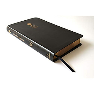 Biblia Reina Valera 1960 letra grande. Símil piel negro, índice, tamaño manual / Spanish Bible RVR 1960. Handy Size, Thumb Index, Large Print, Black Leat