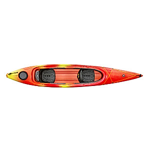 Perception Kayaks Cove 14.5 | Sit Inside Tandem Kayak | Zone Adjustable Seating and Leg Braces | 14' 6" | Sunset