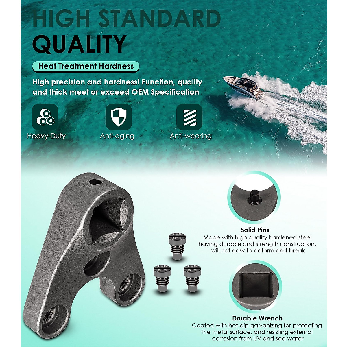 Trim/Tilt Pin Wrench MT0009-35mm x 6mm for Showa Yamaha Suzuki Honda Johnson Evinrude Outboards Remove Hydraulic Cylinders Trim/Tilt Caps