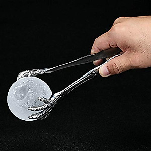 MASSJOY Bar Ice Hockey Special Eagle Claw Shape Ice Tongs Serving Tongs.