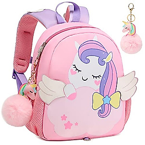 Unicorn Toddler Backpack for Girls Preschool Backpack for Girls Kids' Backpacks Small Mini Toddler Backpack Toddler Bookbag