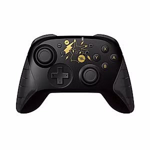 Hori Nintendo Switch Wireless HORIPAD (Pokemon: Black & Gold Pikachu) By - Officially Licensed By Nintendo and the Pokemon Company International - Nintendo Switch