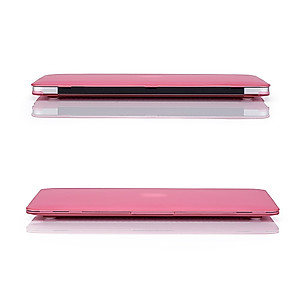 RUBAN Case Compatible with MacBook Air 13 Inch (Models: A1369 & A1466, Older Version 2010-2017 Release), Slim Snap On Hard Shell Protective Cover and Keyboard Cover, Pink