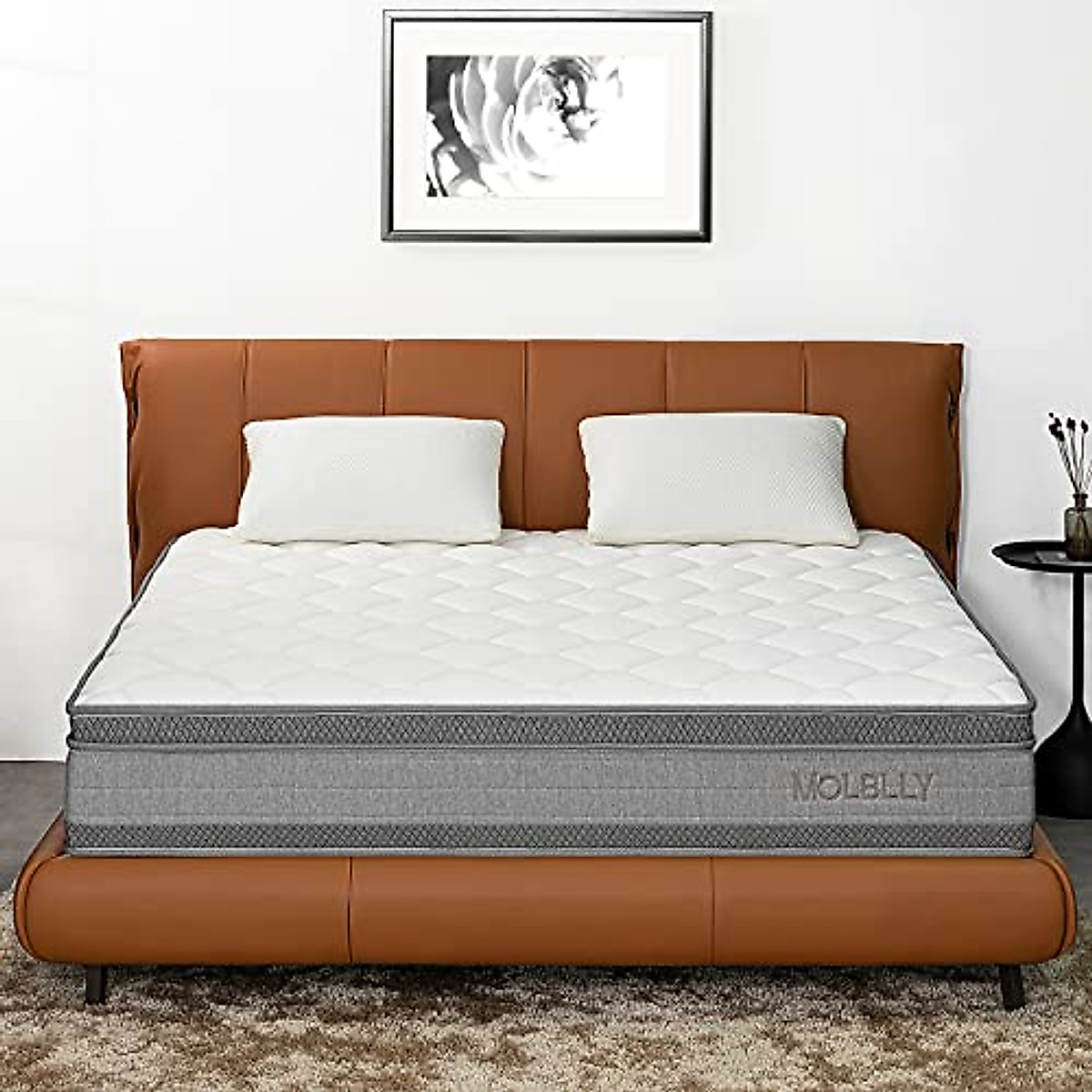Molblly Full Mattress, 10 Inch Cooling-Gel Memory Foam and Individually Pocket Innerspring Hybrid Mattress, Full Bed Mattress in a Box, 54”*75”, Medium Firm Full Size Mattress