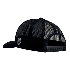 GP POWER GOLF Original Titties Mesh Hat - White Trucker Cap with Adjustable Strapback (Black)