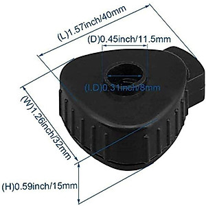 TUOREN Plastic Cymbal Quick Release Nut 6-8mm for Cymbal Jazz Drum Parts Accessories 6 Packs